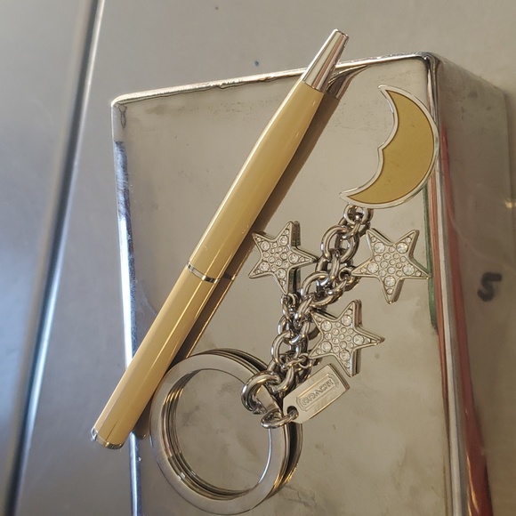 Coach | Accessories | Coach Moon And Stars Swarovski Crystal Keyring ...